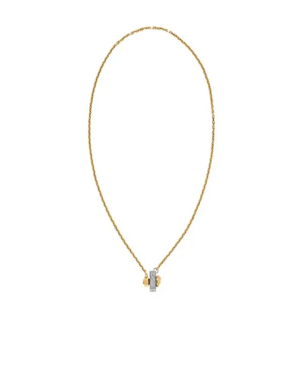 Versace Medusa Screw Pendant Necklace - Yellow