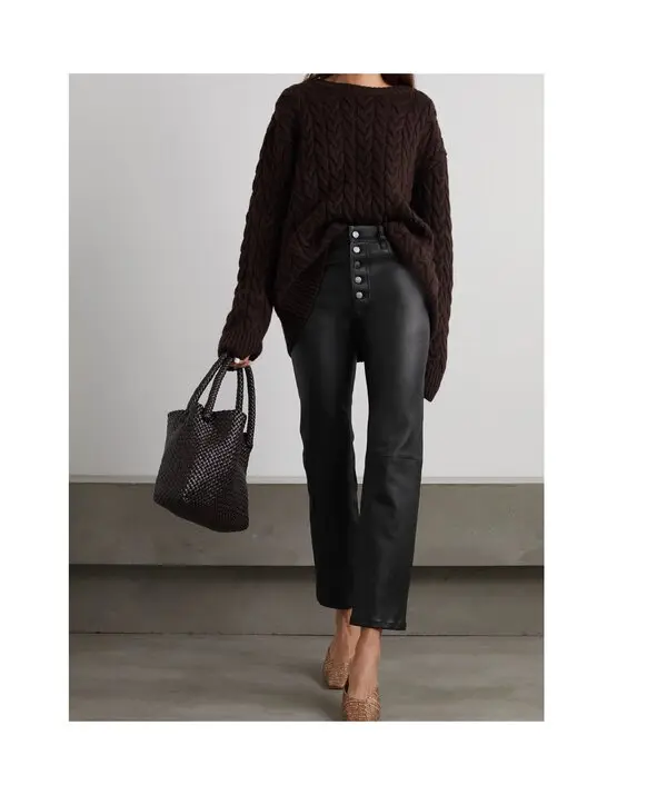 JOSEPH High Waist Straight Leg Casual Pants