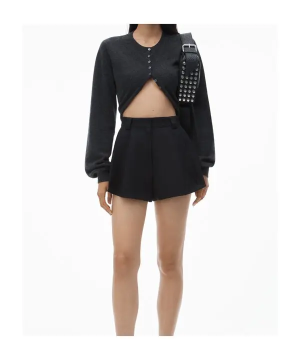 Alexander Wang High-waisted Flared Shorts