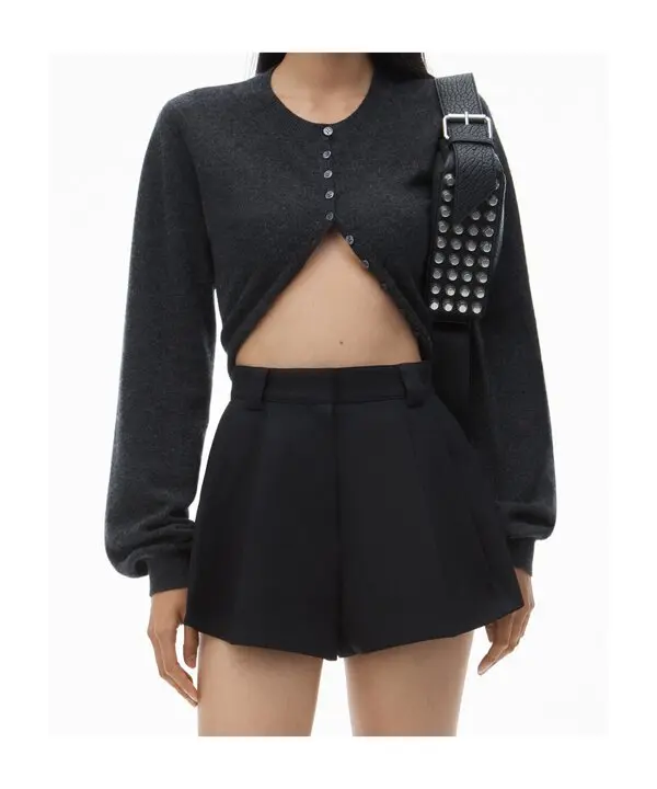 Alexander Wang High-waisted Flared Shorts