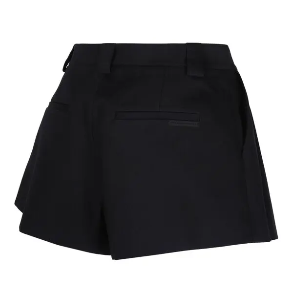 Alexander Wang High-waisted Flared Shorts - Black
