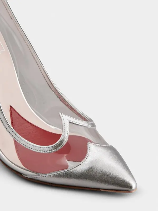 ROGER VIVIER I Love Vivier" Pointed-toe Pumps - White