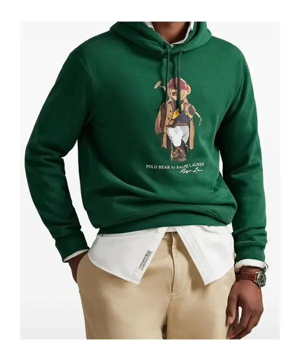 Polo Ralph Lauren Polo Bear Graphic Print Hoodie - Green