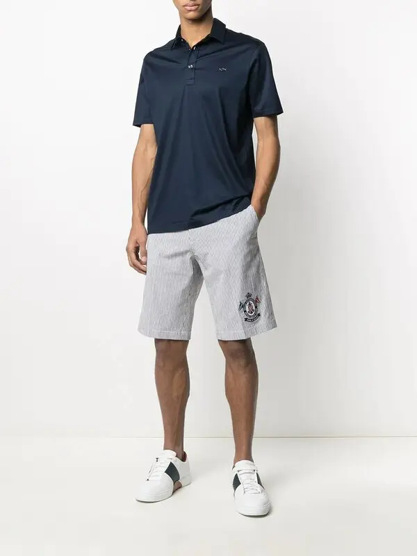 PAUL  SHARK Logo-patch Short-sleeved Polo Shirt