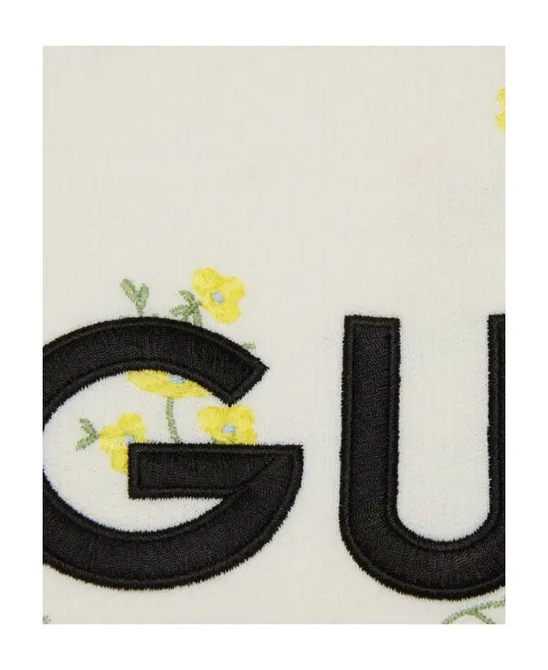 Gucci Floral Embroidered Cotton Sweatshirt