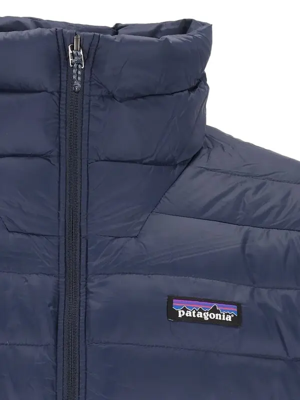 Patagonia Quilted Zip-front Down Jacket - Blue