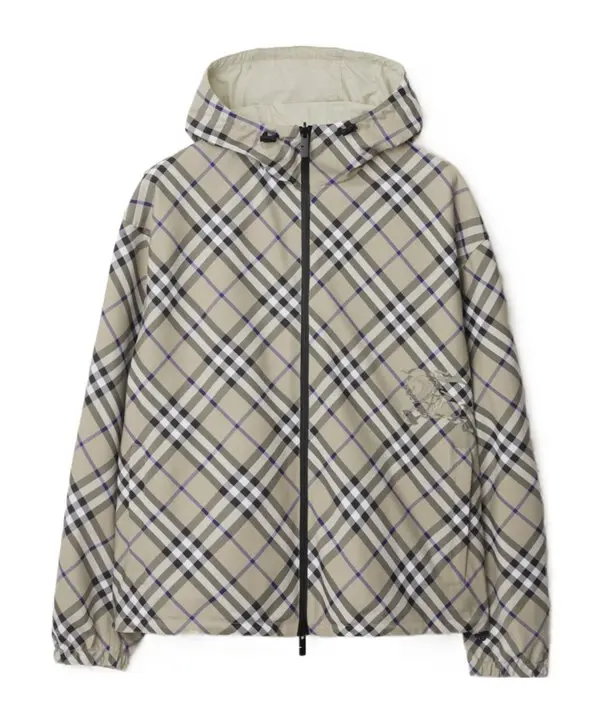 Burberry Checked Reversible Jacket - Moss Color