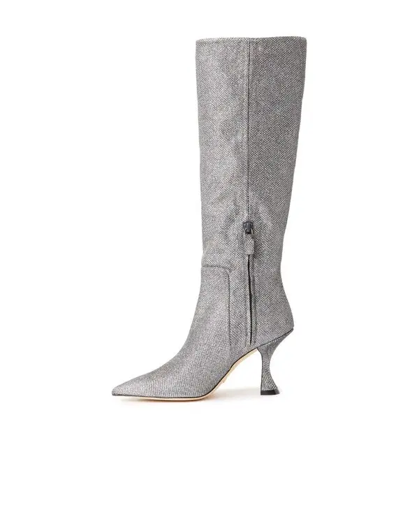 STUART WEITZMAN Knee-high Pointed Boots - Gray