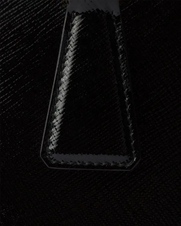Prada Galleria Small Patent Saffiano Leather Bag - Black