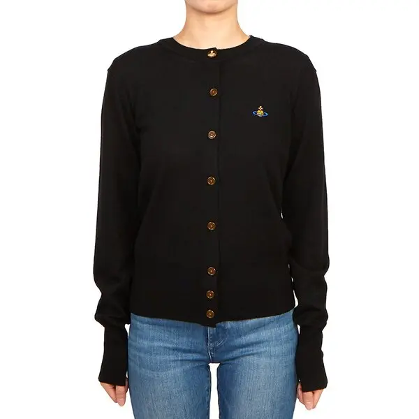 VIVIENNE WESTWOOD Orb Embroidered Buttoned Cardigan