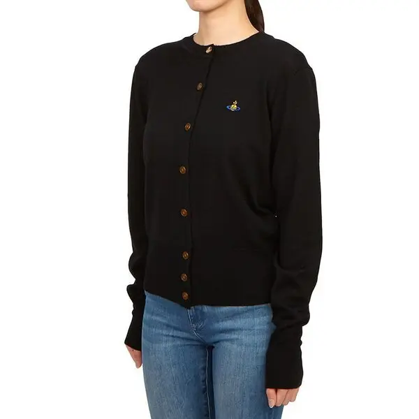 VIVIENNE WESTWOOD Orb Embroidered Buttoned Cardigan