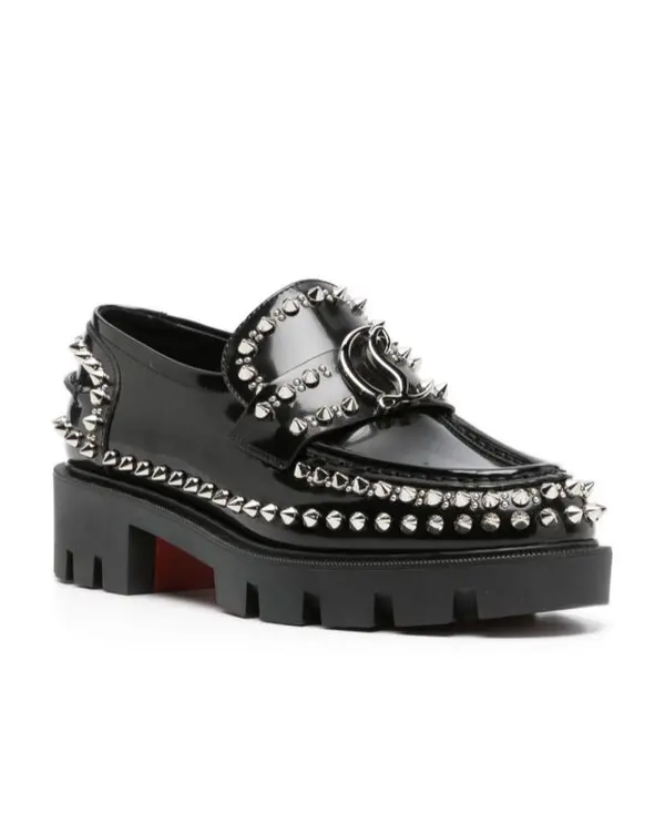 CHRISTIAN LOUBOUTIN Riveted Love Loafers