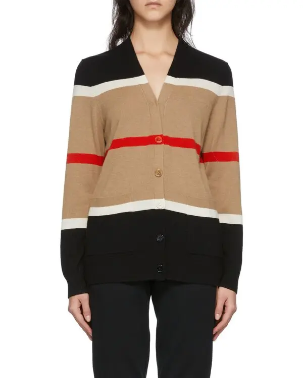 Burberry Icon Stripe Knitted Cardigan