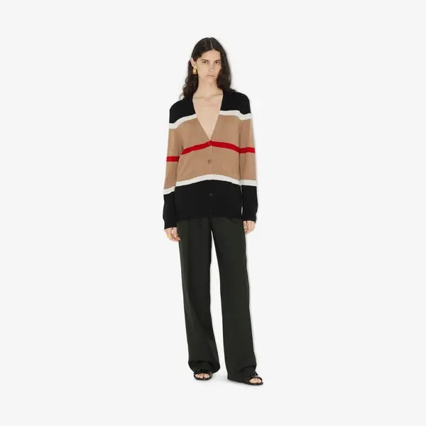 Burberry Icon Stripe Knitted Cardigan
