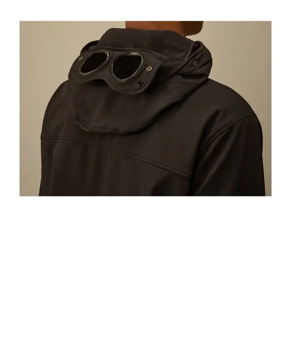 C.P. COMPANY Shell-r Goggle Hooded Jacket - Black