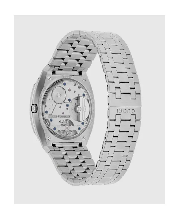 Gucci 25h Automatic Watch With Diamond Bezel