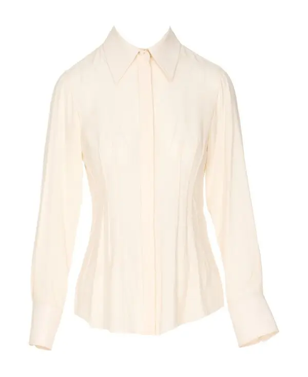 Chloé Stitching Detailed Long-sleeved Shirt
