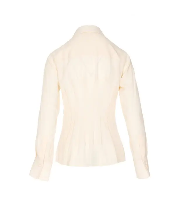 Chloé Stitching Detailed Long-sleeved Shirt