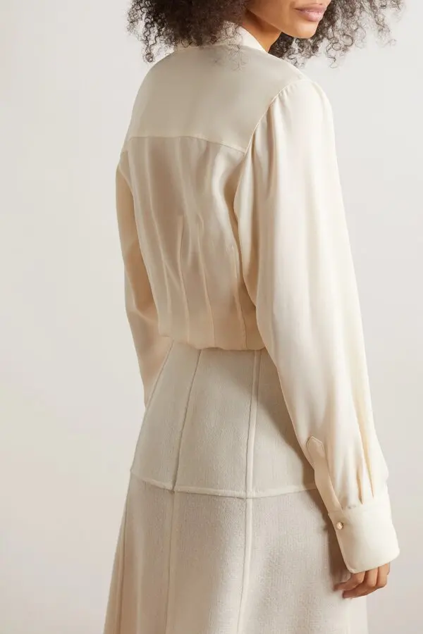 Chloé Stitching Detailed Long-sleeved Shirt