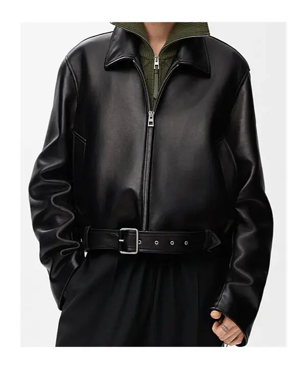 Loewe Belted Leather Jacket