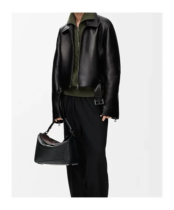 Loewe Belted Leather Jacket