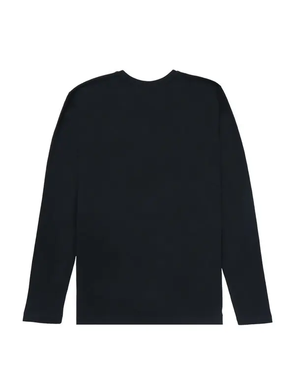 Emporio Armani Dark Gray Logo Long-sleeved T-shirt