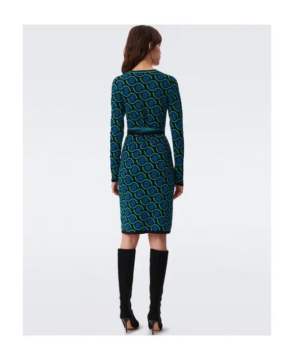Diane Von Furstenberg Polka Dot Wrap Dress