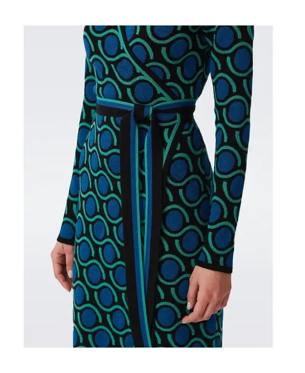 Diane Von Furstenberg Polka Dot Wrap Dress