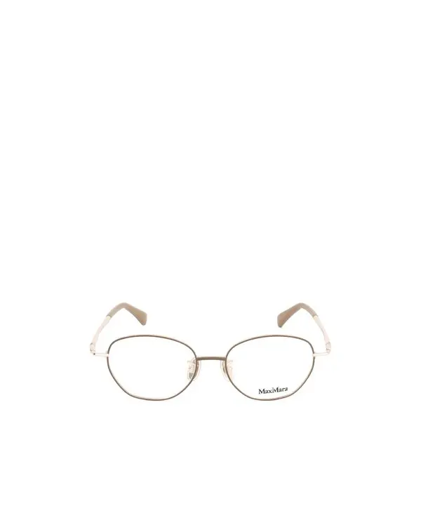 Max Mara Oval Frame Glasses - White