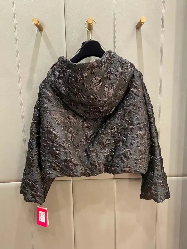Valentino Garavani Floral Jacquard Hooded Jacket