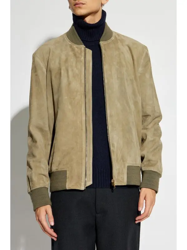Paul Smith Zip-up Bomber Jacket - Nude
