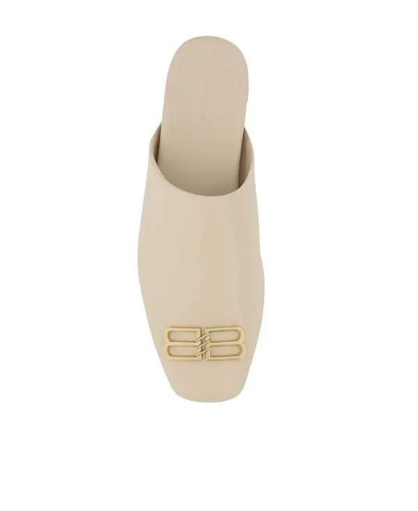 Balenciaga Logo Plaque Slip-on Flats