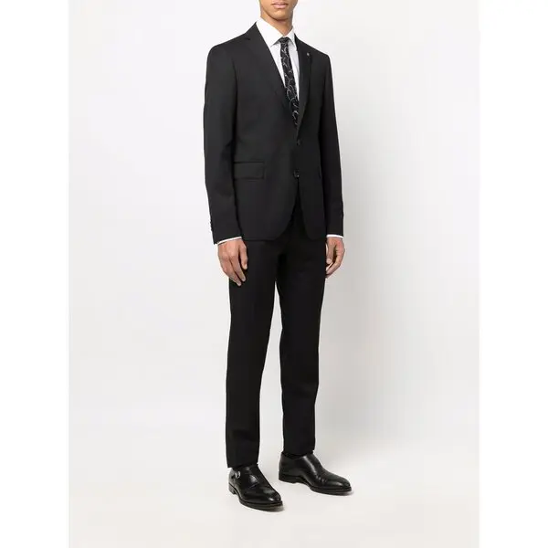 Tagliatore Long-sleeved Suit - Black