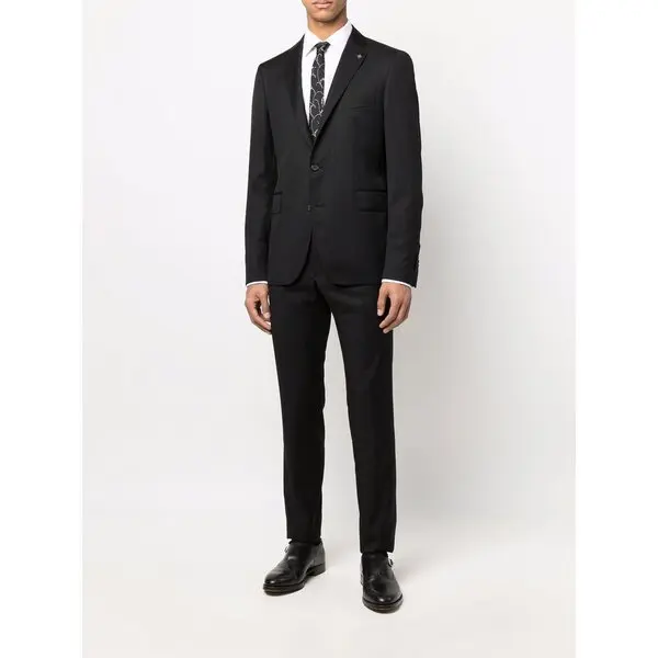 Tagliatore Long-sleeved Suit - Black