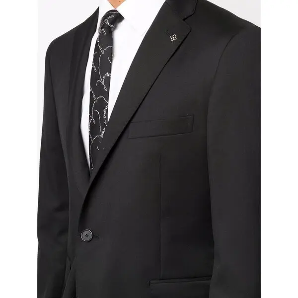 Tagliatore Long-sleeved Suit - Black