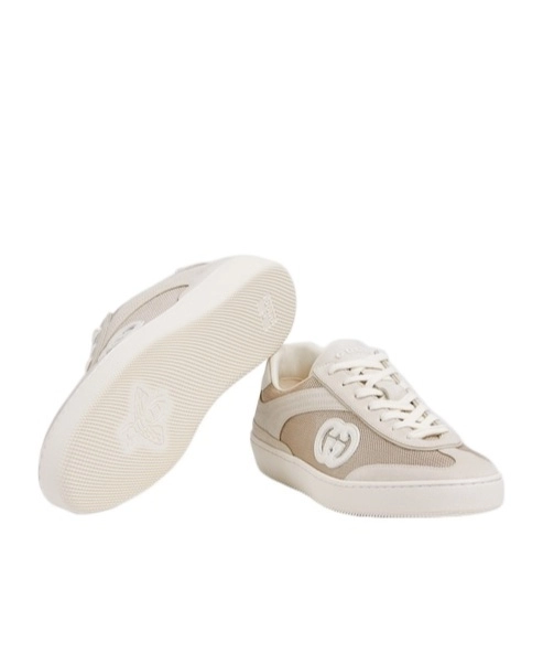 Gucci Interlocking G Low-top Trainers - Light Beige