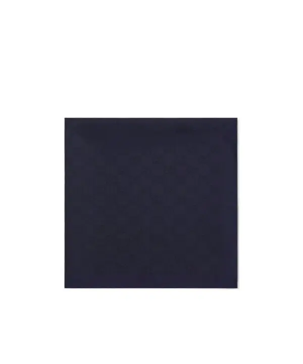 Gucci Gg Silk Cotton Pocket Square - Blue