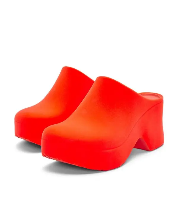 Loewe Terra Foam Clogs In Flocked Rubber