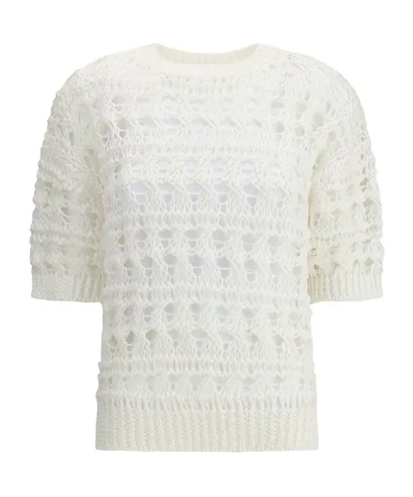 Brunello Cucinelli Textured Cropped Jumper - No