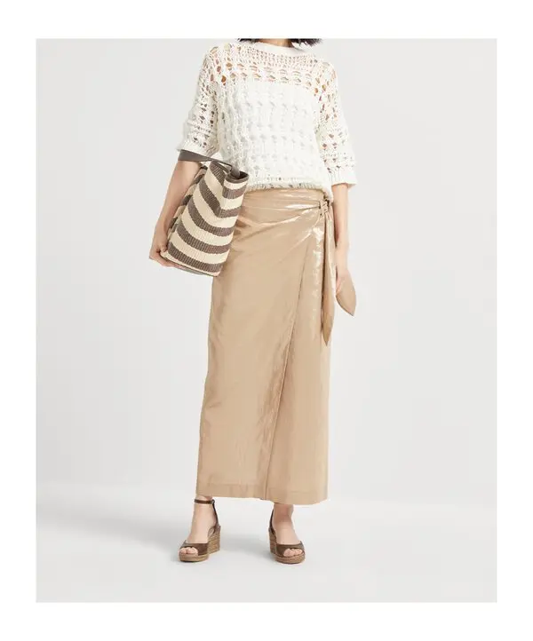 Brunello Cucinelli Textured Cropped Jumper