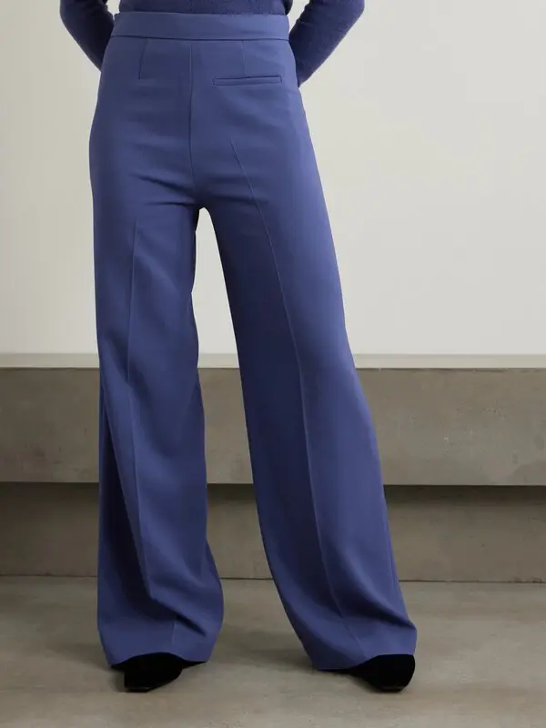 JOSEPH Pleated Wide-leg Track Pants