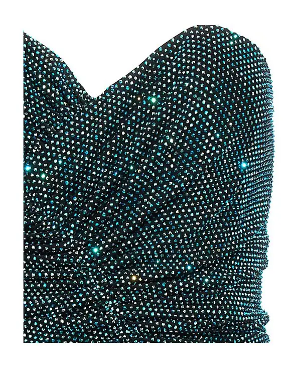 Alexandre Vauthier Embellished Ruched Strapless Maxi Dress
