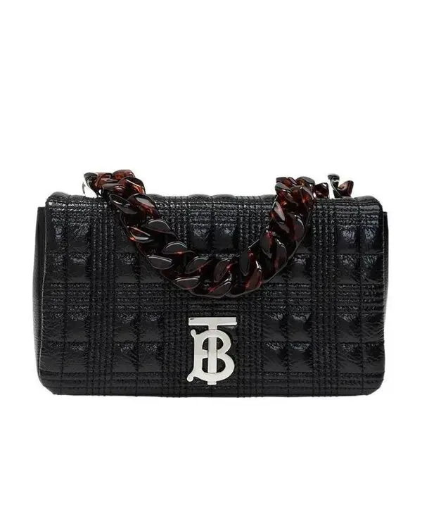 Burberry Small Quilted Lola Shoulder Bag - Black