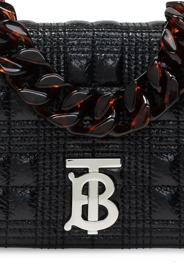 Burberry Small Quilted Lola Shoulder Bag - Black