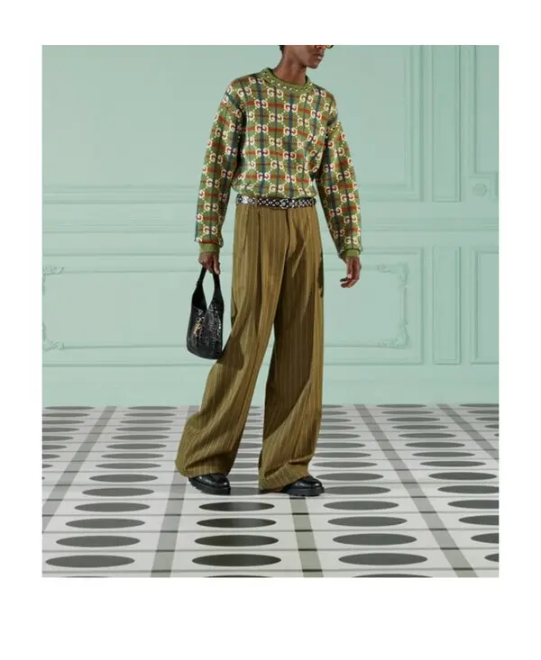 Gucci Monogrammed Crewneck Sweater - Green