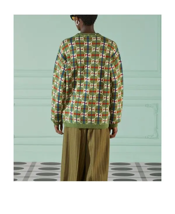 Gucci Monogrammed Crewneck Sweater - Green