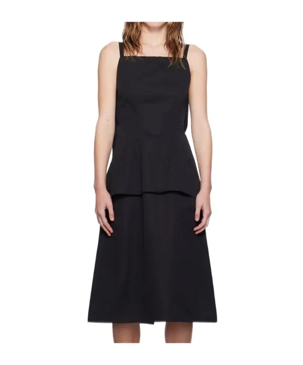 JIL SANDER Square Neck Sleeveless Dress