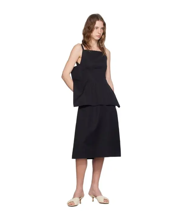 JIL SANDER Square Neck Sleeveless Dress