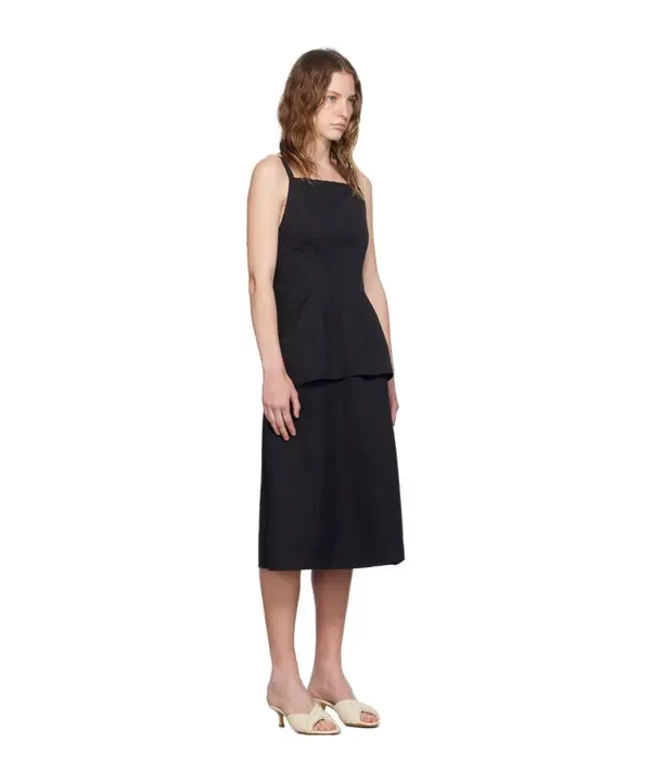 JIL SANDER Square Neck Sleeveless Dress