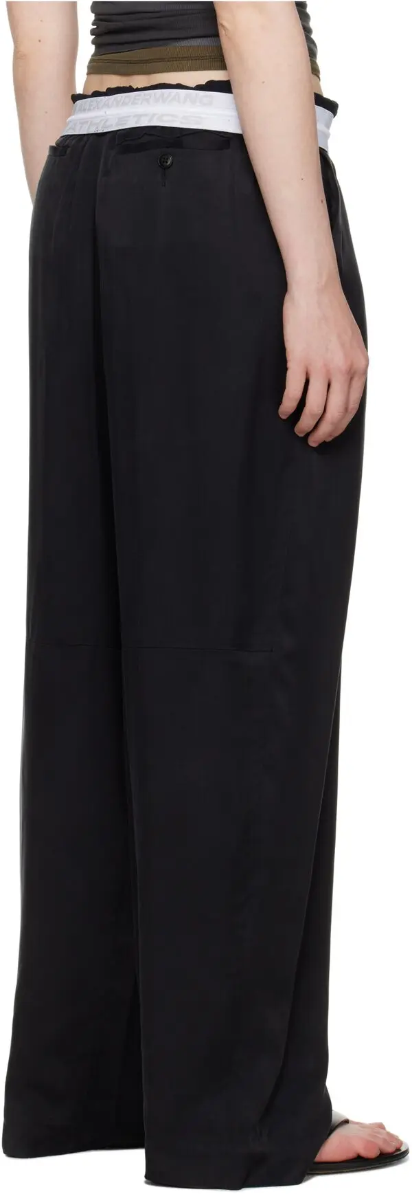 Alexander Wang Wide Leg Pleated Trousers